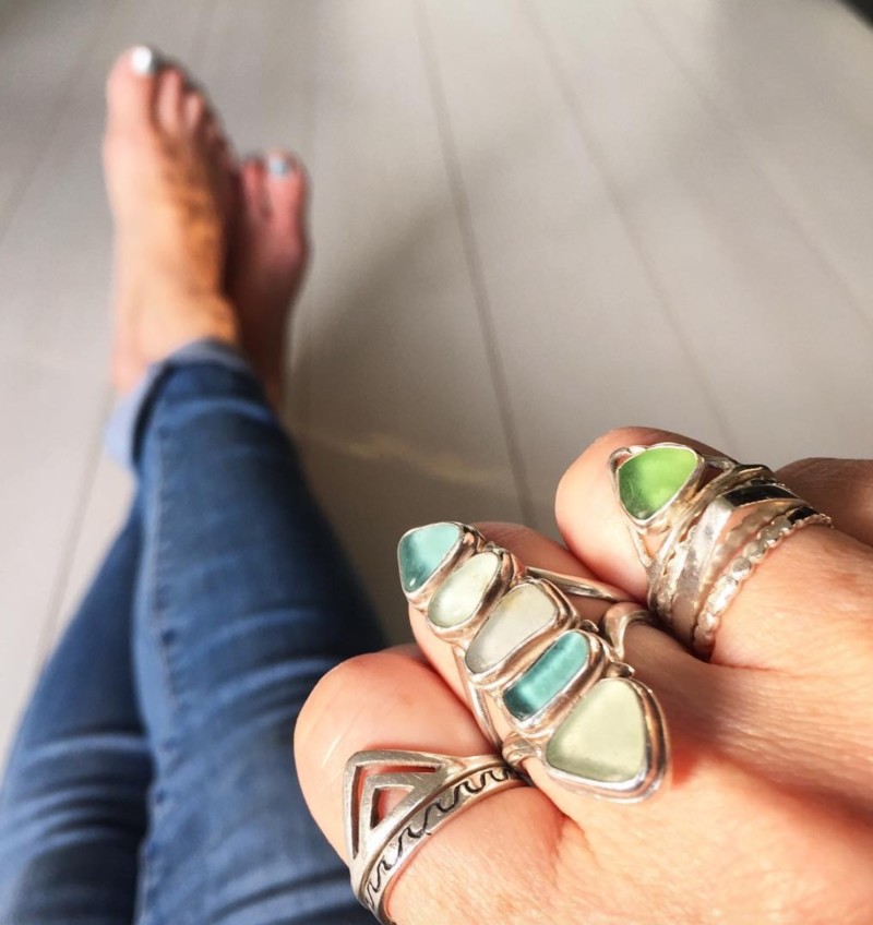 Betty Style: Stacked for Spring | Betty Belts | Sea Glass Jewelry